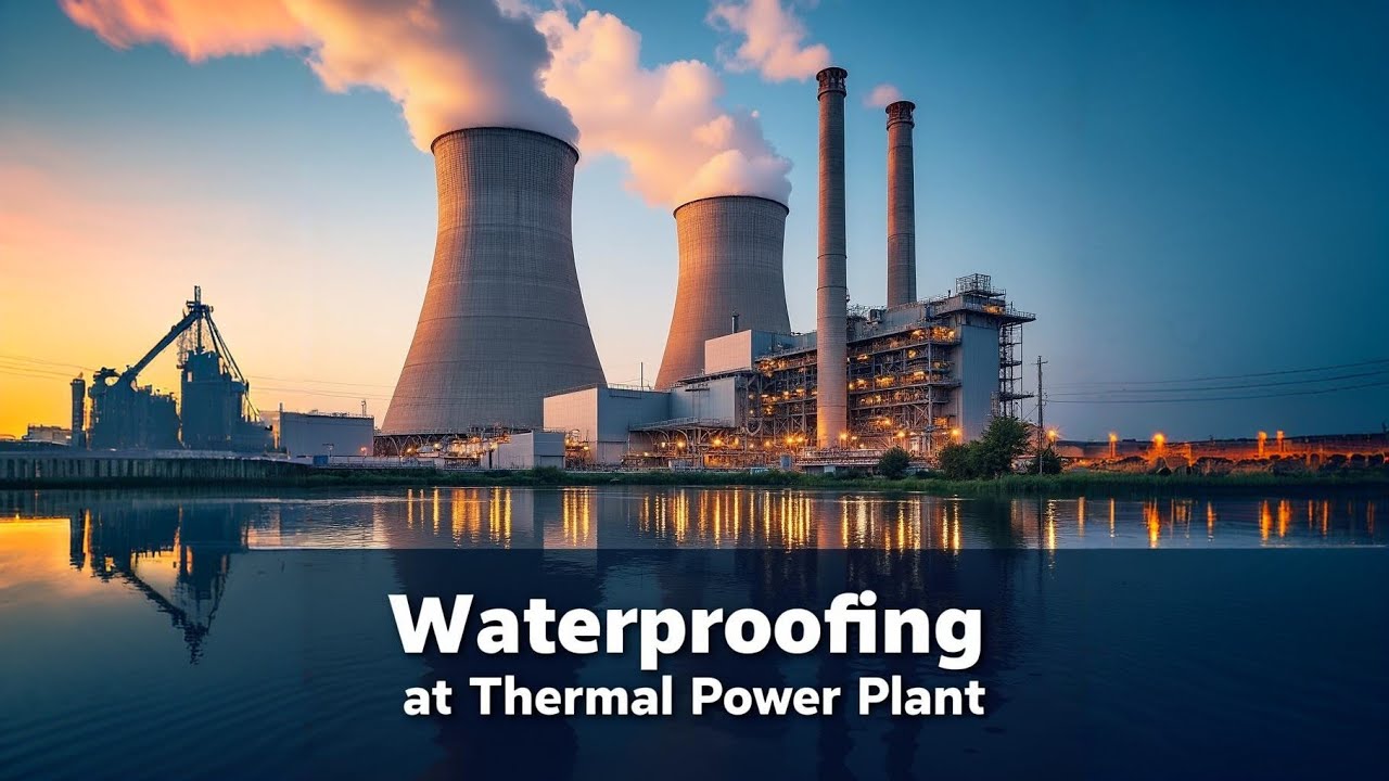 Water proofing work | Thermal Power plant Etah 2022 | Power plant malawan, Etah. | Engineer Bro ...