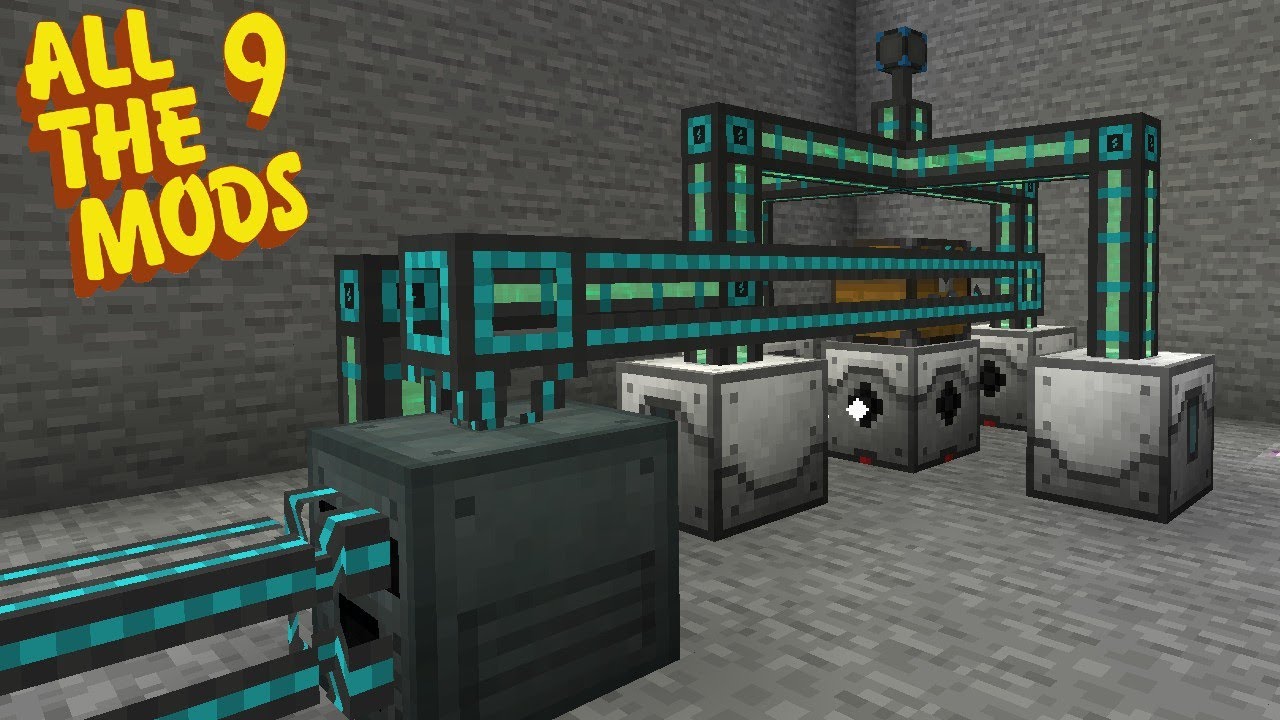 Laser Drill - EP58 - All The Mods 9 (Minecraft) - YouTube