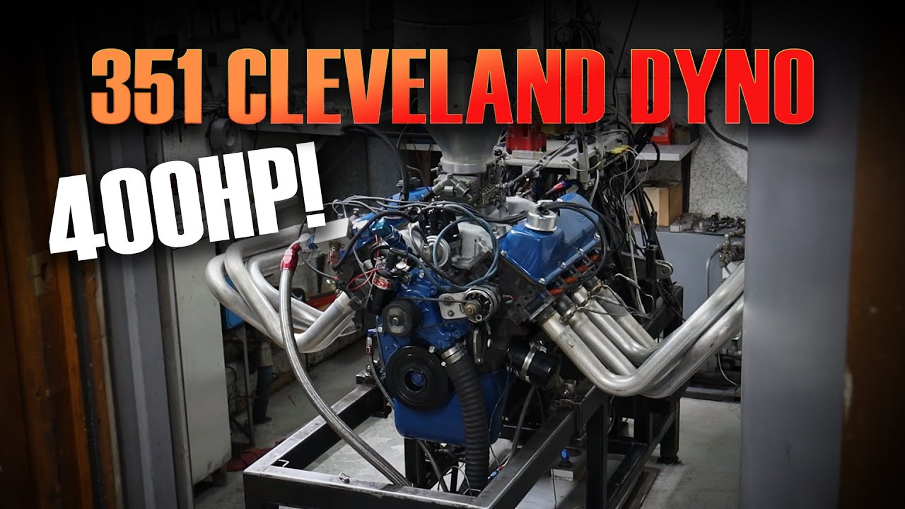 351 Cleveland V8 Engine Dyno For 1970 Ford Mustang Fastback Mach 1 M ...