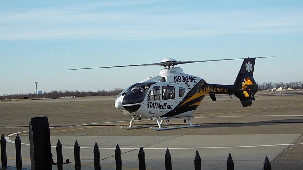 STAT MedEvac 3 (N932ME) Landing at AGC from UPMC Presby - YouTube