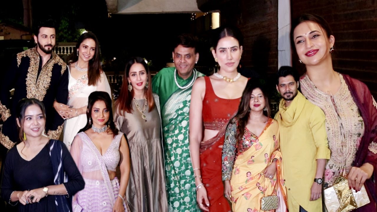 TV Celebrities Diwali Party - Divyanka Dripathi, Dheeraj Dhoopar ...