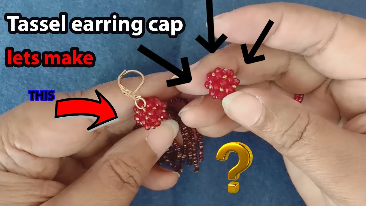 lets make Tassel earring cap. - YouTube