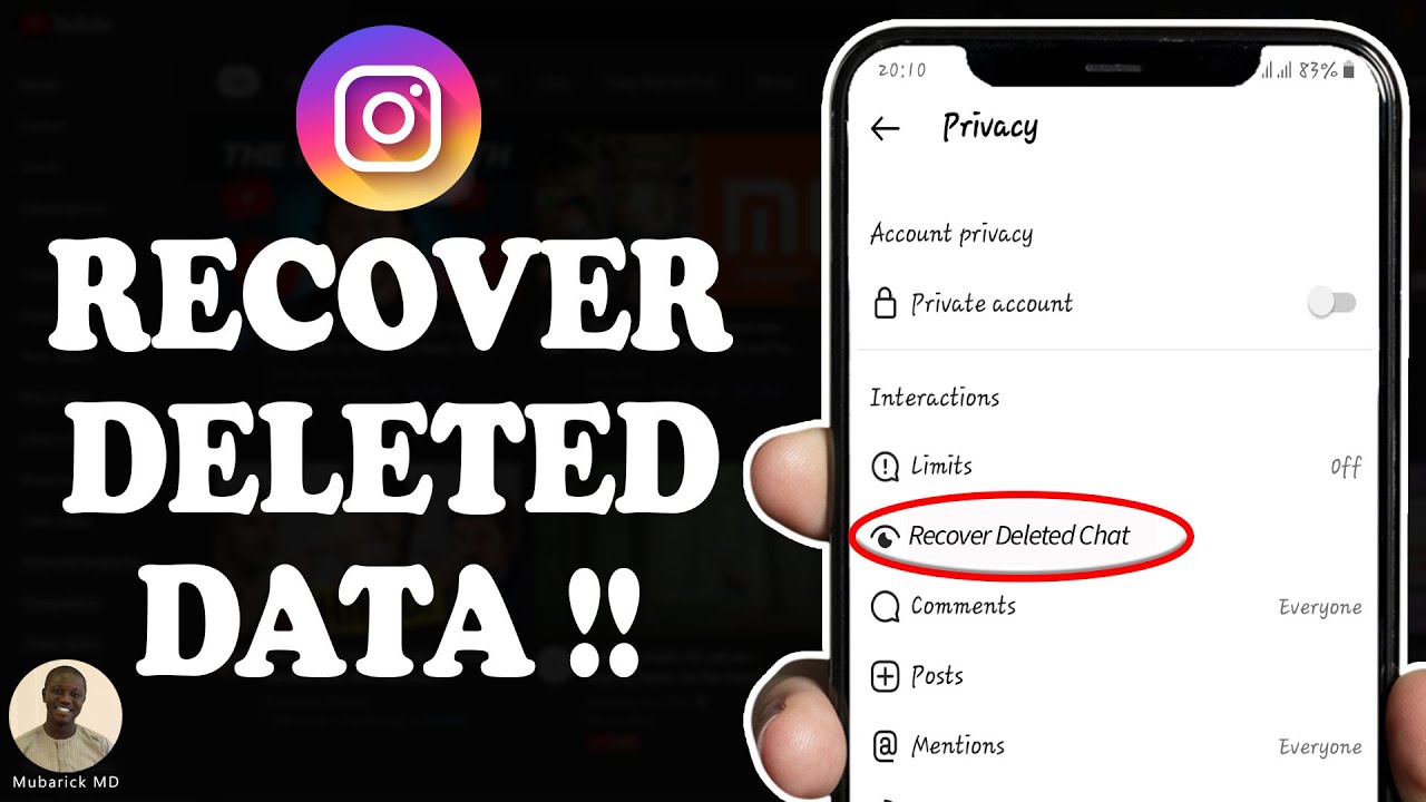 How to RECOVER Deleted Data on Instagram || Data Recovery in 2023 ...