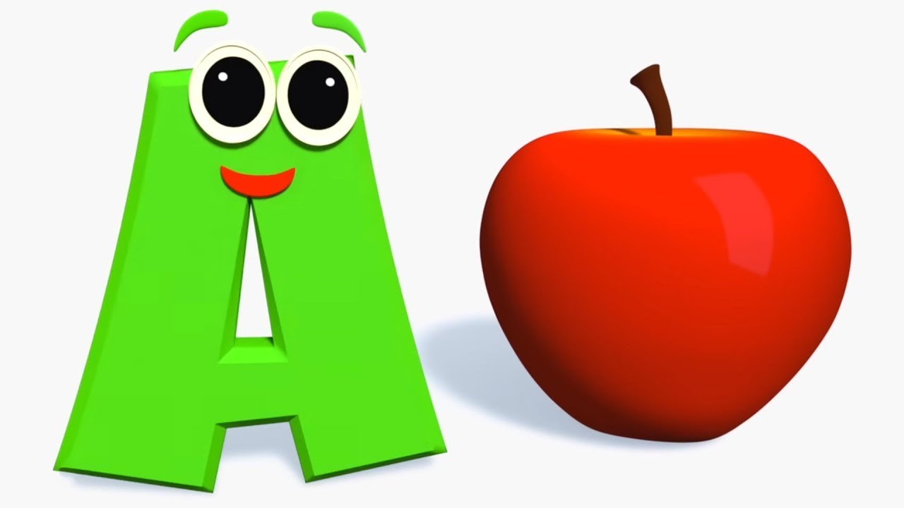 Learn A is for Apple | Alphabet Phonics Song for Children | ABC Nursery ...