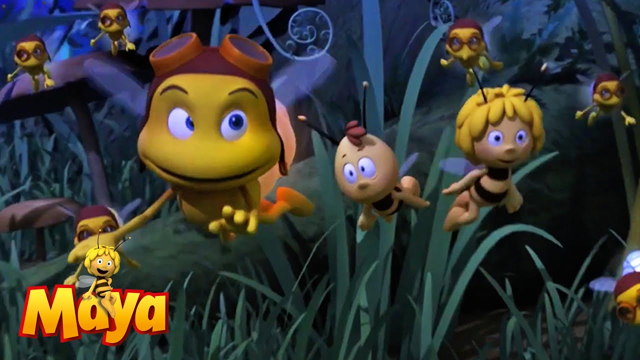 Maya And Willy Get A Firefly Escort! - Maya the bee🍯🐝🍯 - YouTube