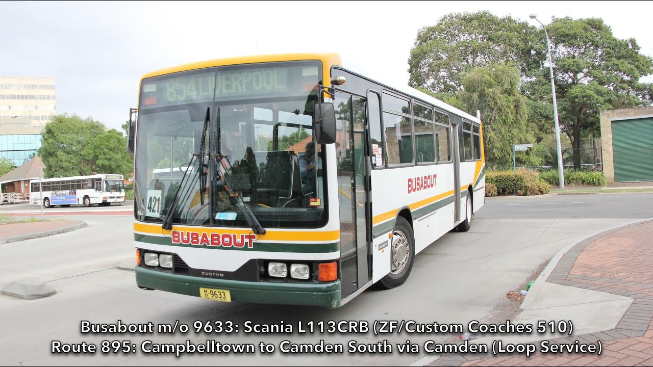 Busabout m/o 9633: Scania L113CRB (ZF/Custom Coaches 510) - YouTube