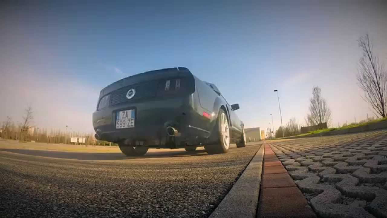 2005 Mustang GT with stock modified axleback exhaust - YouTube