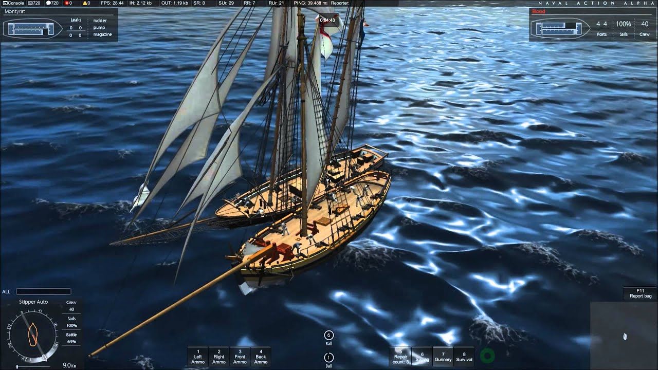 Naval action Alpha, sailing the cutter cutter and boarding the enemy ...