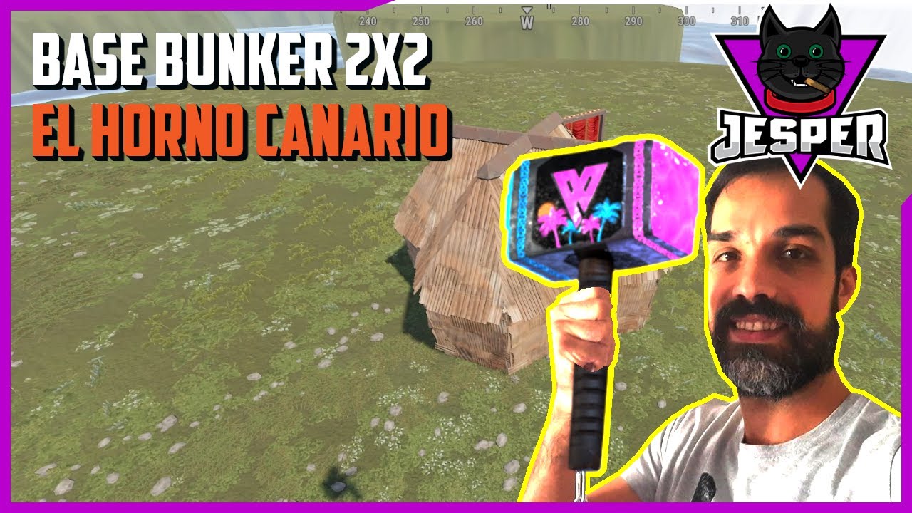 Nuevo bunker 2x2 en Rust 2023 - El horno Canario - YouTube