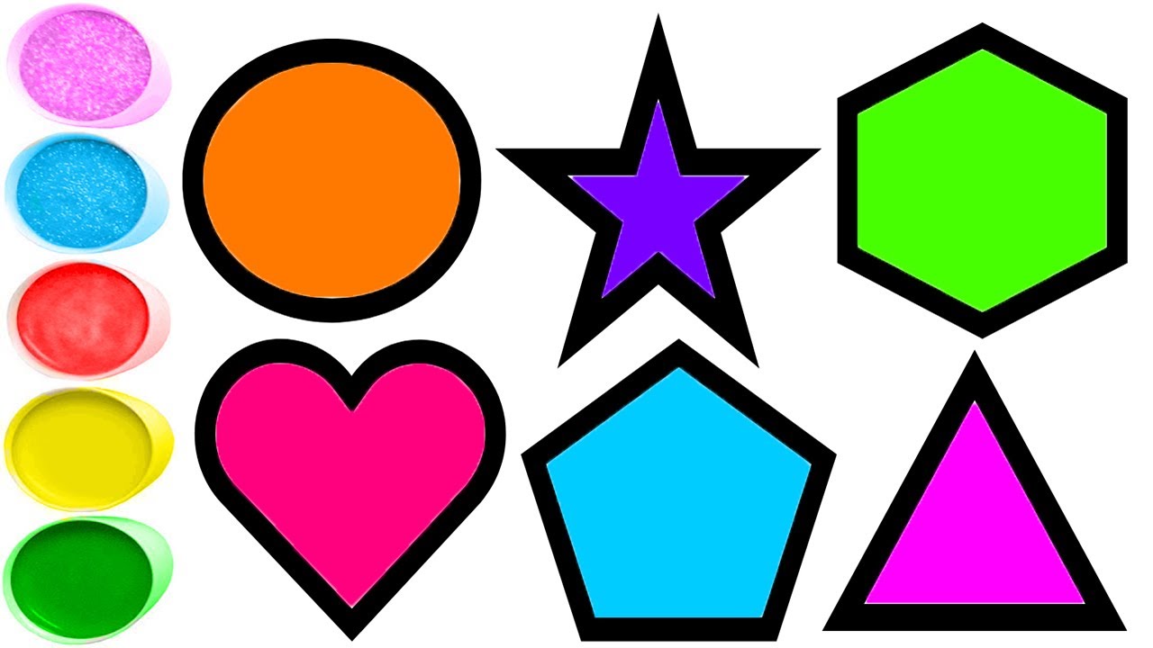 Learn shapes for toddlers, Educational video for Kids, 2d shapes ...
