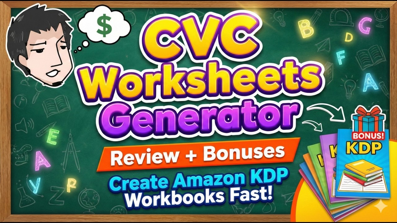 CVC Worksheets Generator Review + Bonuses: Create Amazon KDP Workbooks ...