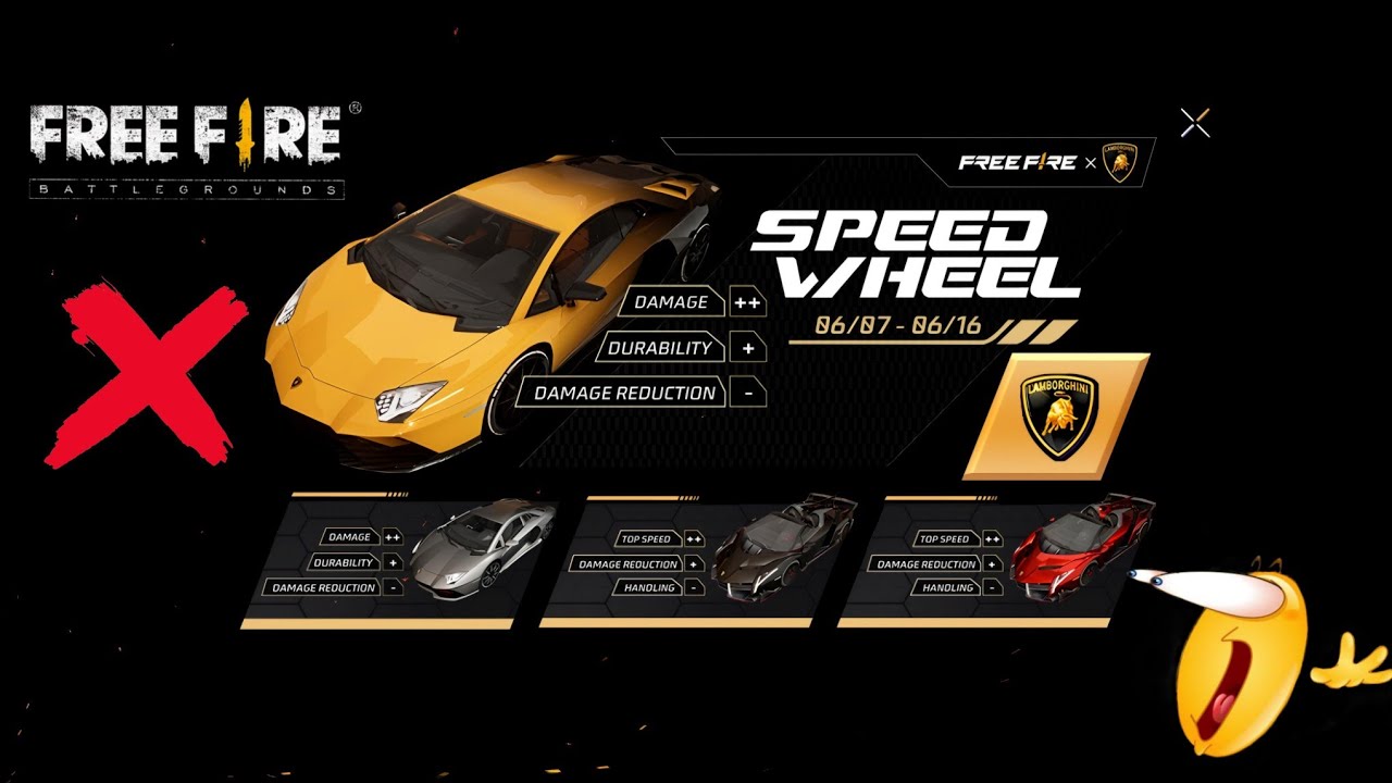 Free fire X collaboration Lamborghini New CAR SKIN 🥵 UPCOMING # ...