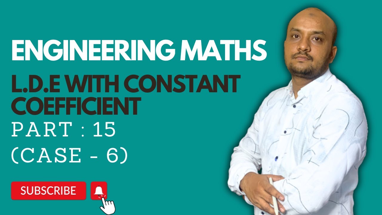 PART : 15 | CASE - 6 | HOW TO FIND PARTICULAR INTEGRAL | MATHS SOLUTION ...