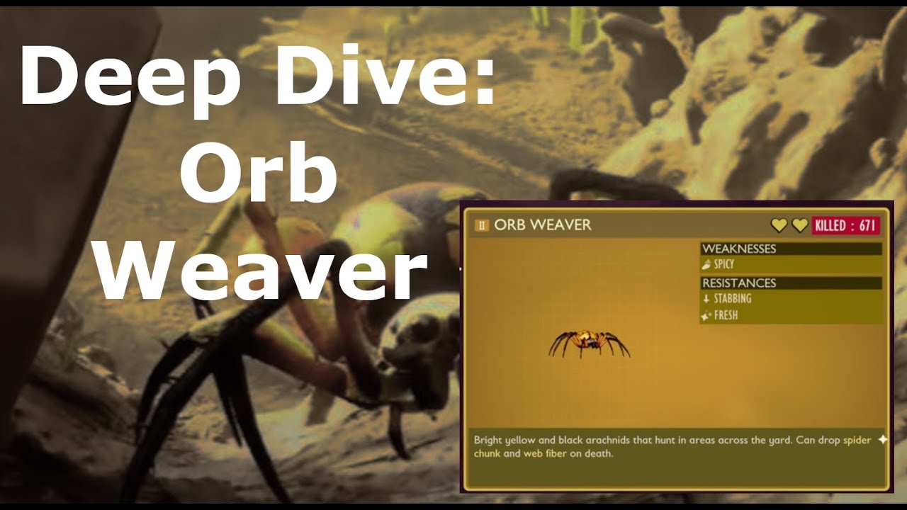 Grounded - Bug Deep Dive (Orb Weaver) - YouTube