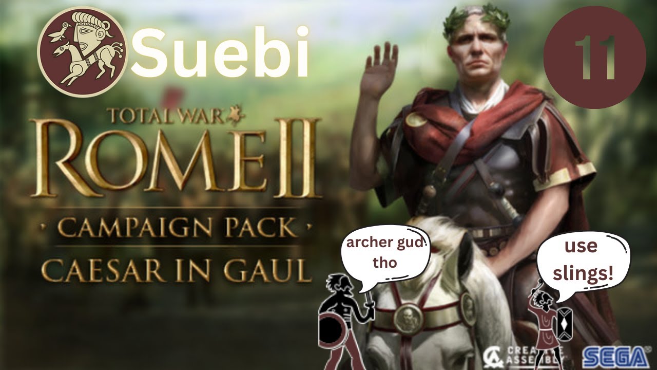 Total war Rome 2 (2013) - caesar in gaul - suebi - part 11 - fight in the shade - YouTube