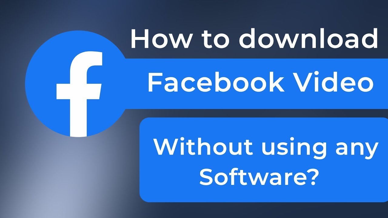 How to Download Facebook Video? - YouTube