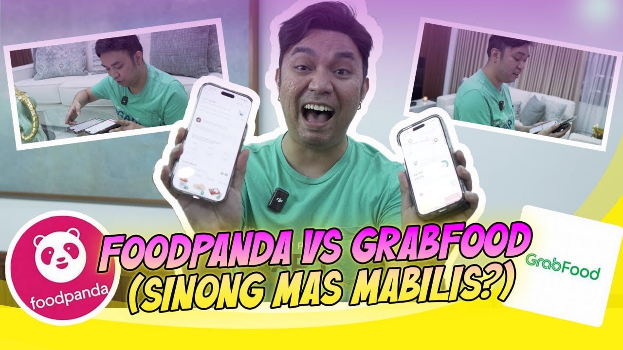 FOODPANDA VS GRABFOOD (SINONG MAS MABILIS?) | CHAD KINIS VLOGS - YouTube
