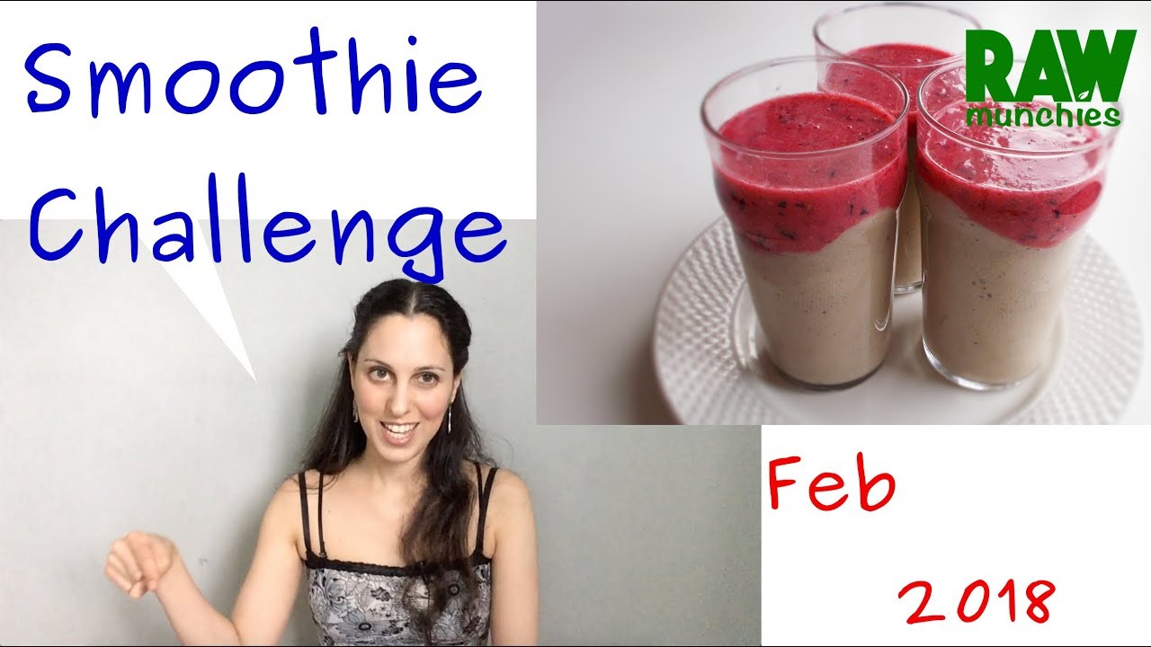 2 Color Smoothie! recipe - raw vegan | Rawmunchies.org - YouTube