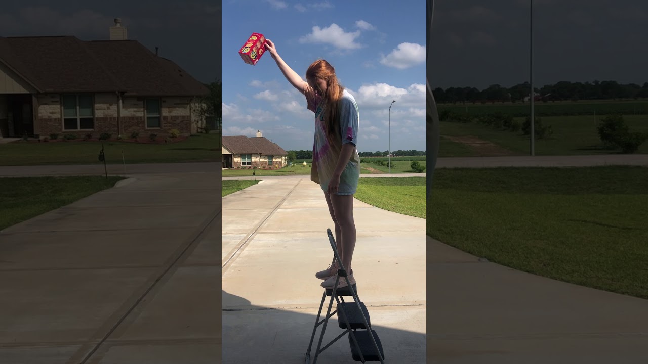 Egg Drop Example: From a Ladder - YouTube