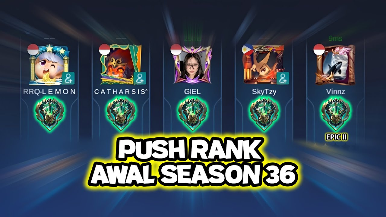 PENGALAMANKU PUSH RANK DI AWAL SEASON - YouTube