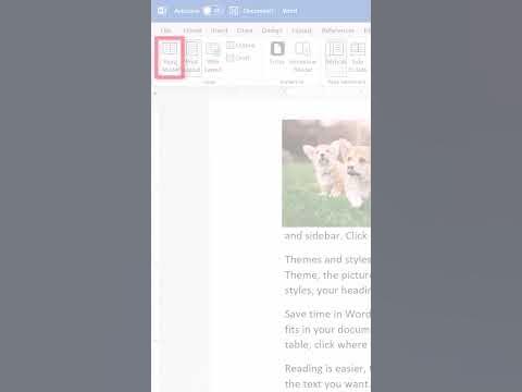 How to Switch to Read Mode in Microsoft Word #shorts - YouTube