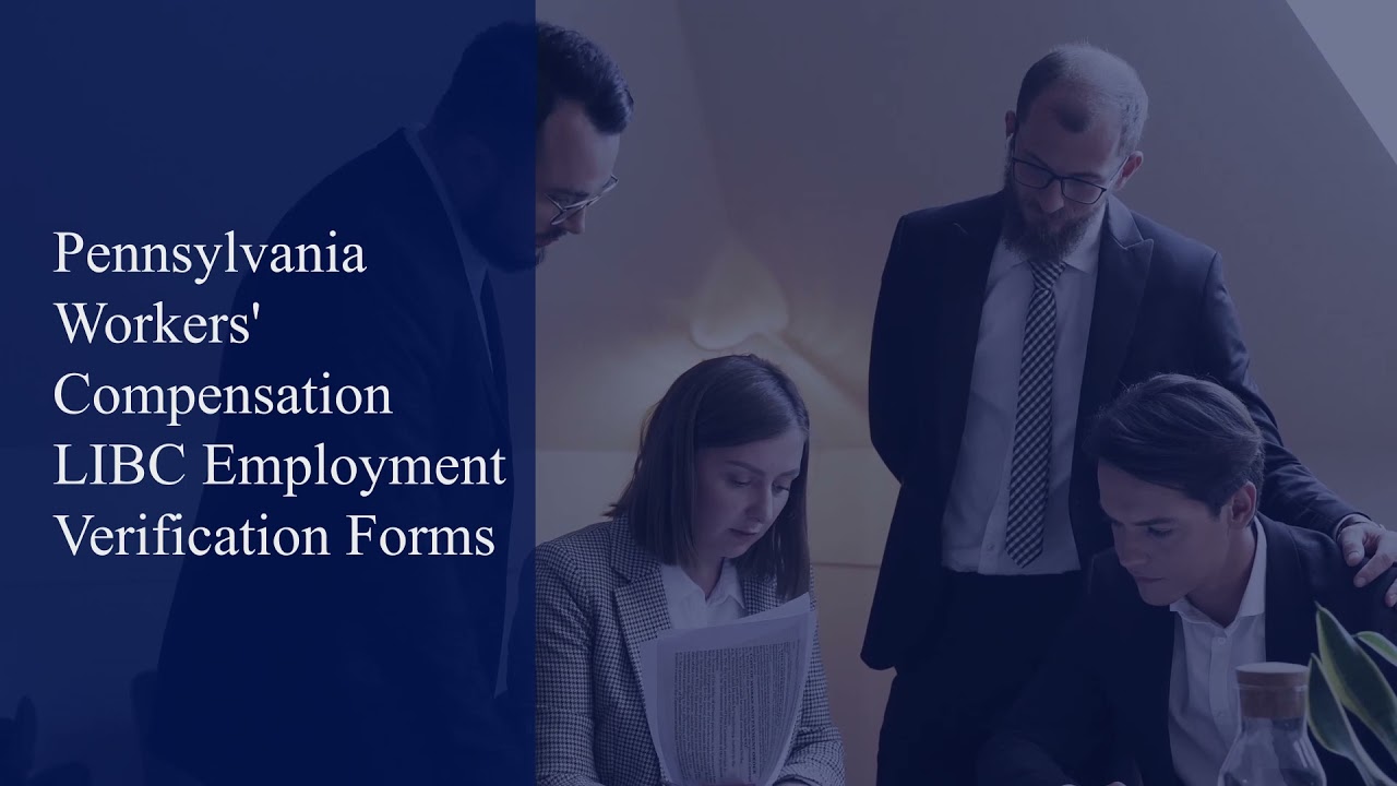 Pennsylvania Workers' Compensation LIBC Employment Verification Forms ...