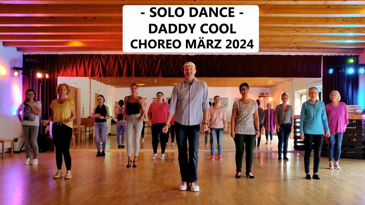 Solo Dance Beginner | März 2024 | Daddy Cool | LineDance Choreo - YouTube