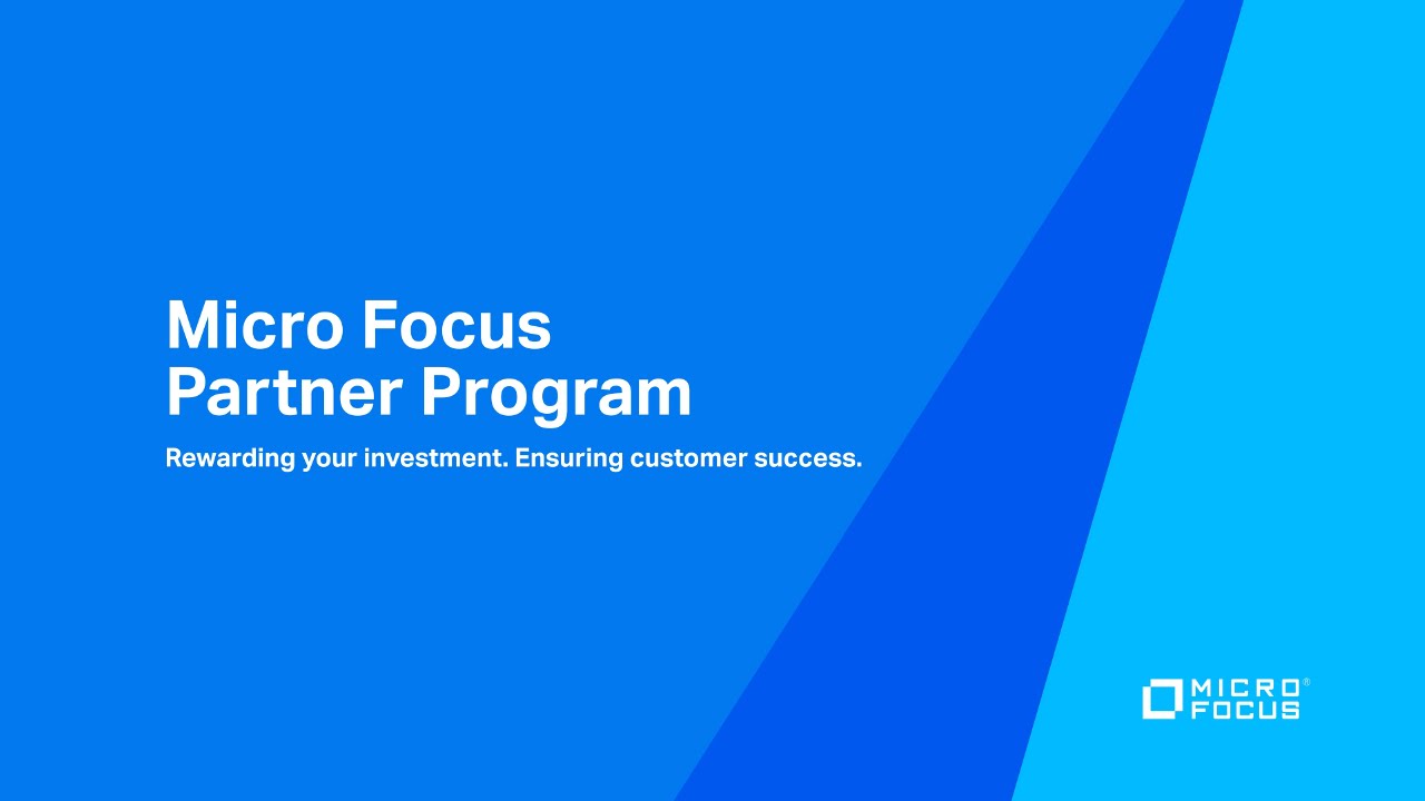 Micro Focus Partner Program - YouTube
