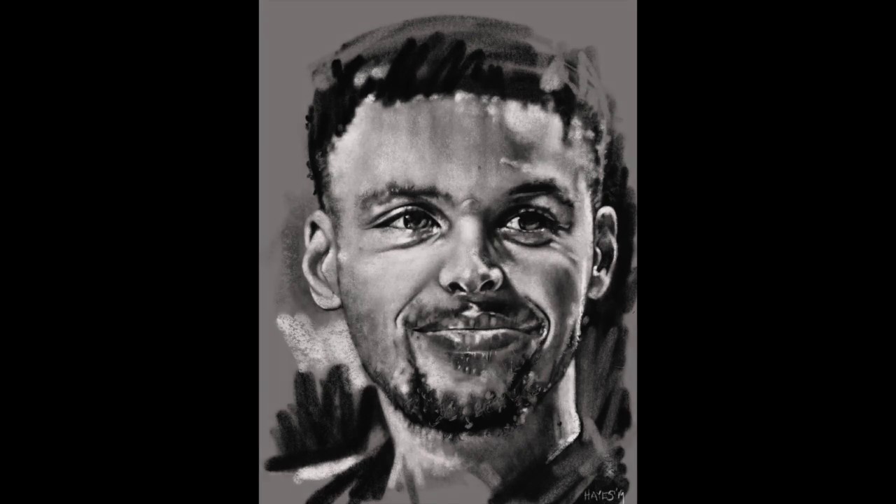 Steph Curry Portrait. Golden State Warriors - YouTube