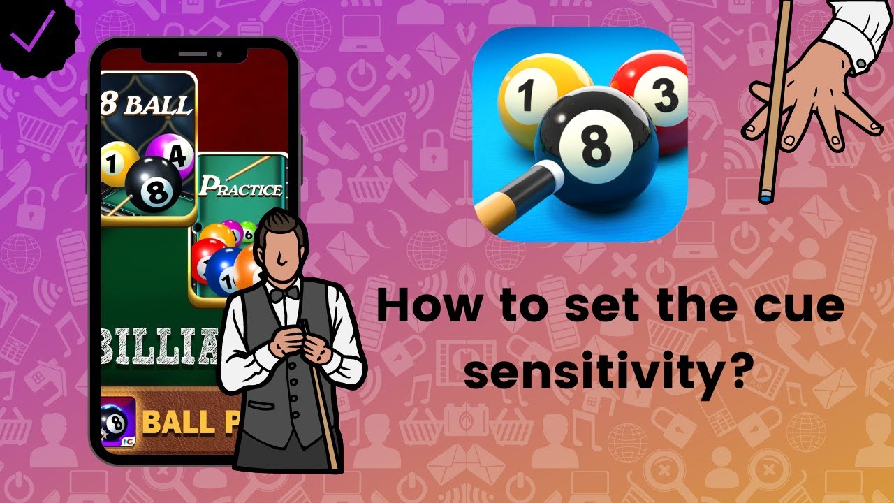 How to set the cue sensitivity on 8 Ball Pool? - YouTube