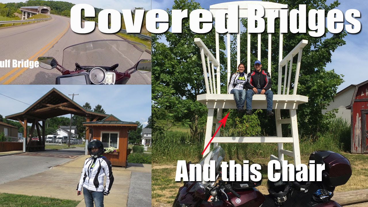 Longest & Shortest Covered Bridges | Motorcycle Trip | Yamaha FJR1300 ...