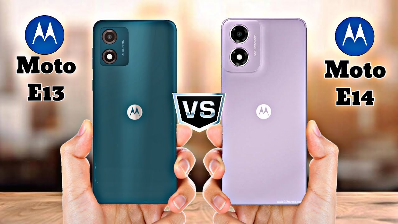 Motorola Moto E13 VS Motorola Moto E14 // full comparison - YouTube