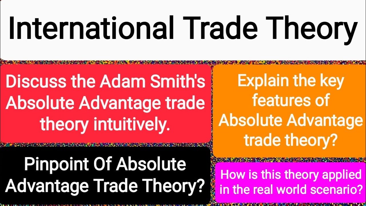 Discuss the #Adam_Smith's #Absolute_Advantages_trade_theory intuitively ...