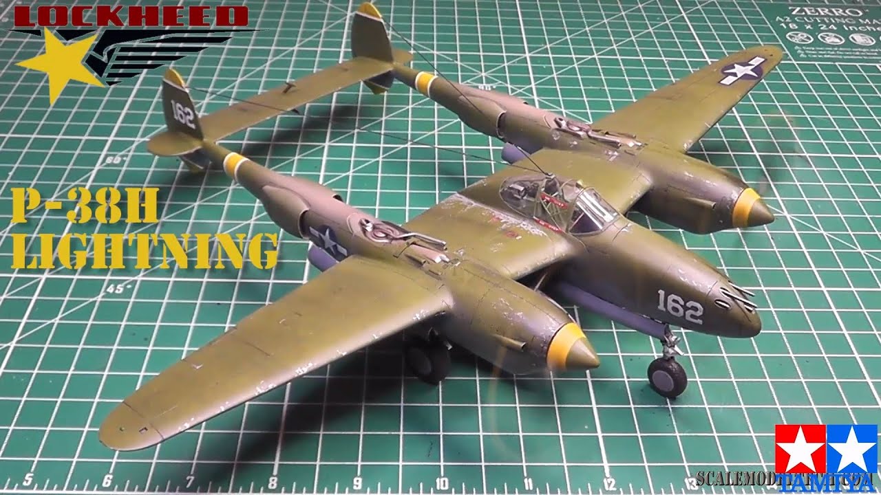 Tamiya Lockheed P-38H Lightning - 1:48 scale model - YouTube