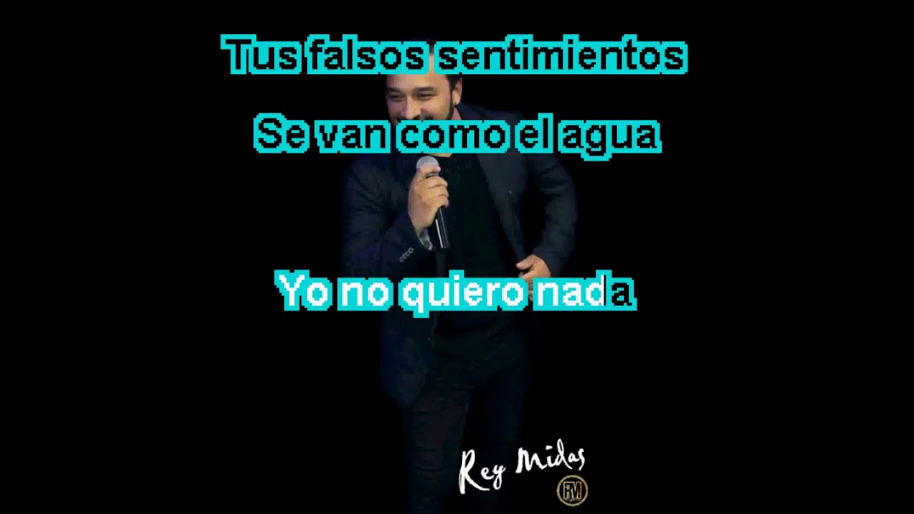KARAOKE YO NO QUIERO NADA CIRO CAZ - YouTube