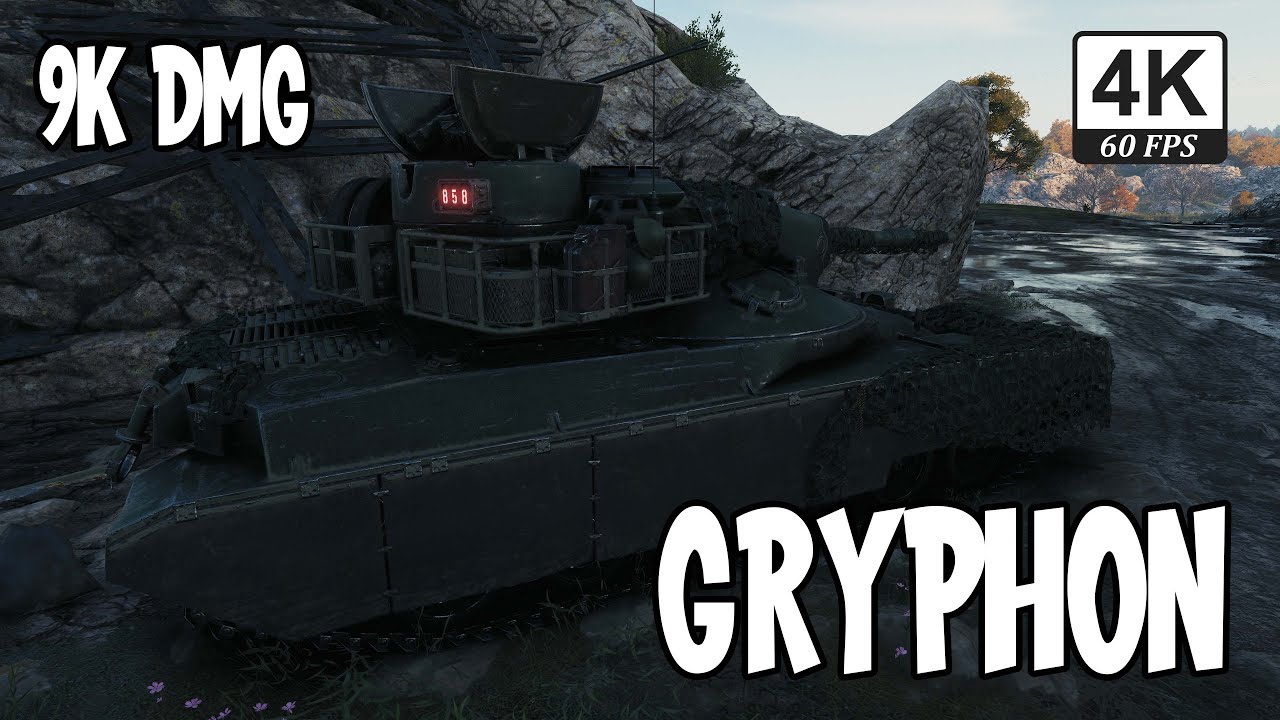 World Of Tanks Gryphon 9k Damage - YouTube