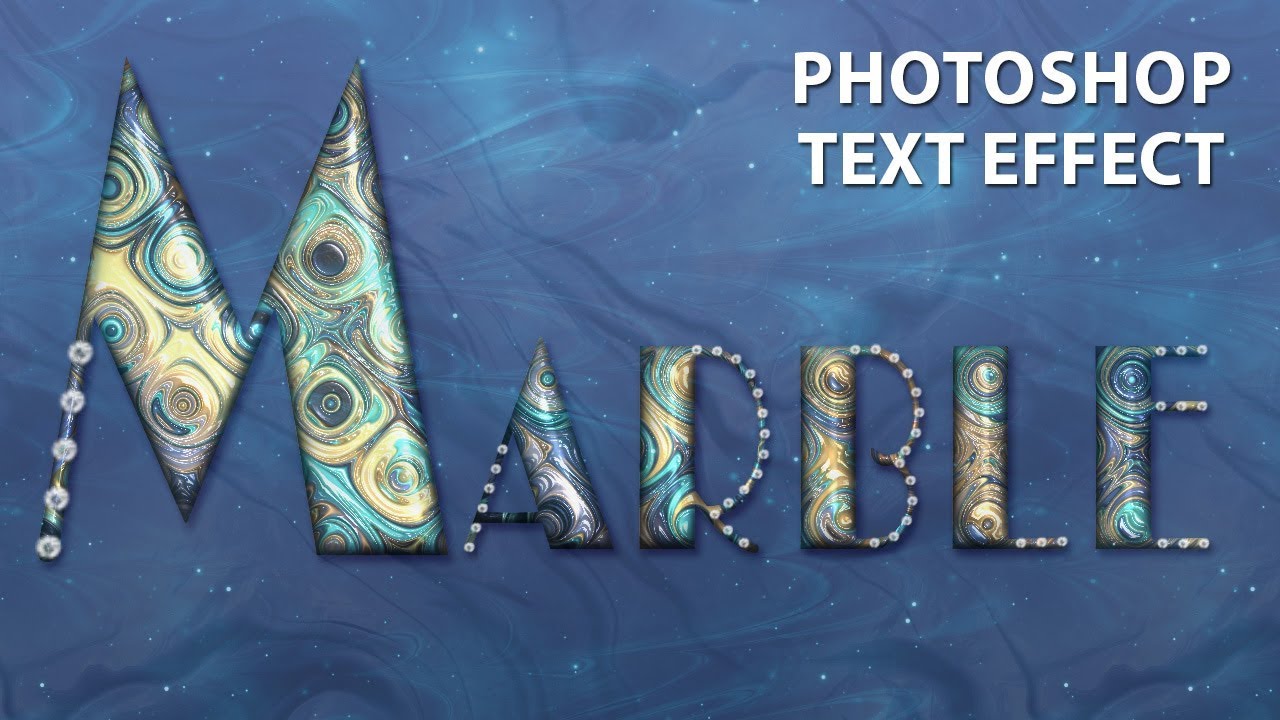 Photoshop Tutorial | Fancy Typography | Marble Text Effect - YouTube