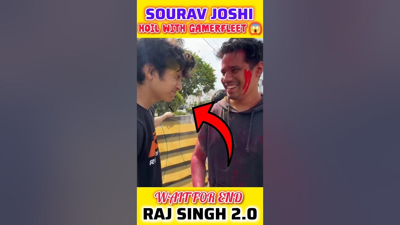Sourav Joshi vlogs Special Holi With GamerFleet 😱 @souravjvlogs #souravjoshivlogs #ytshorts ...