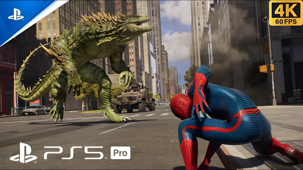 Epic Fight: Spider-Man Takes on Lizard in TASM Suit | PS5 Pro Gameplay ...