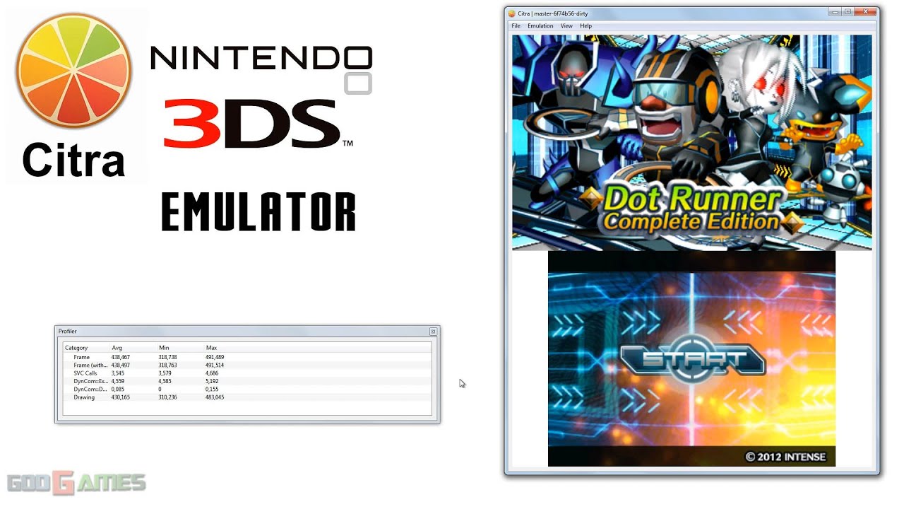 Citra 3DS Emulator - Dot Runner: Complete Edition Ingame! - YouTube