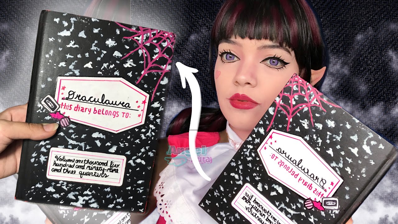 Como fazer o diário da Draculaura em casa !!! Tutorial Monster High ...