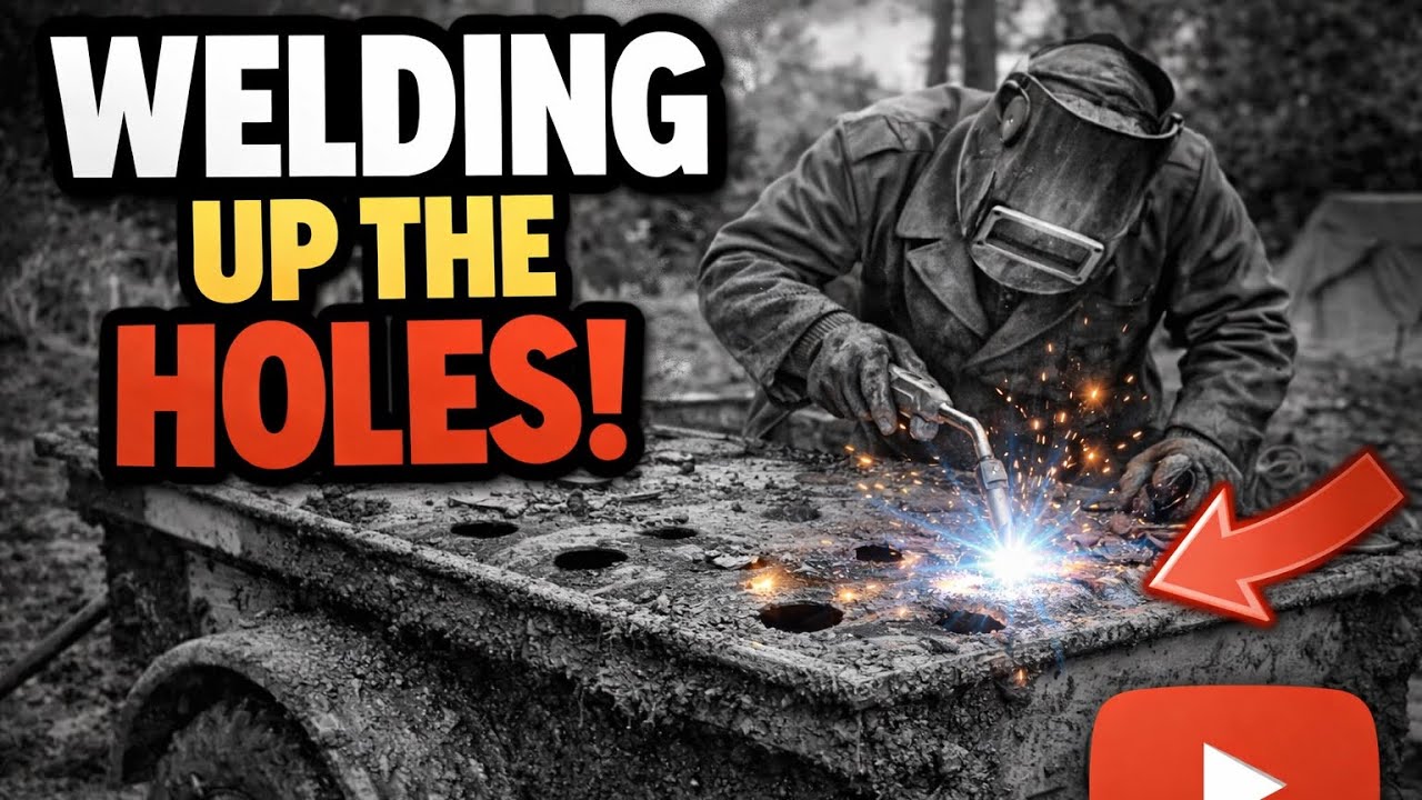 Welding up the WW2 bantam trailer - YouTube