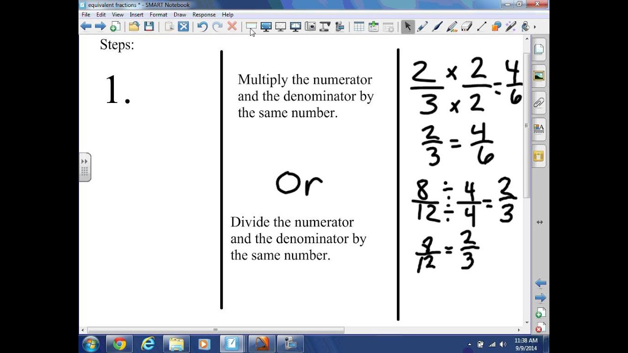9 10 14 Equivalent Fractions YouTube 9 10 14 Equivalent Fractions YouTube
