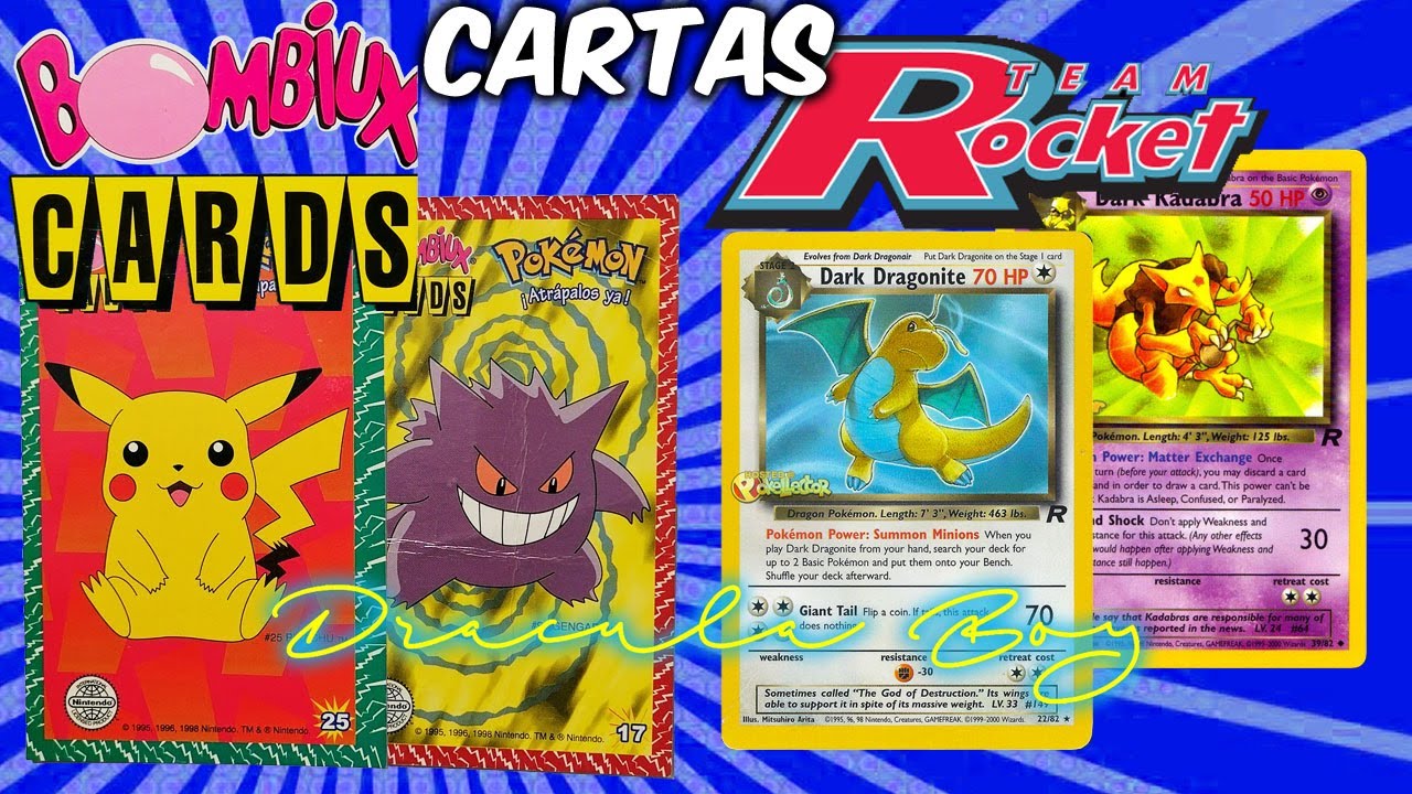 Cartas POKEMON TCG Team Rocket Vintage Libro Manotazos Bombiux - YouTube