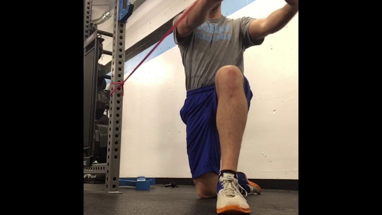 Half Kneel Band Rotation - YouTube