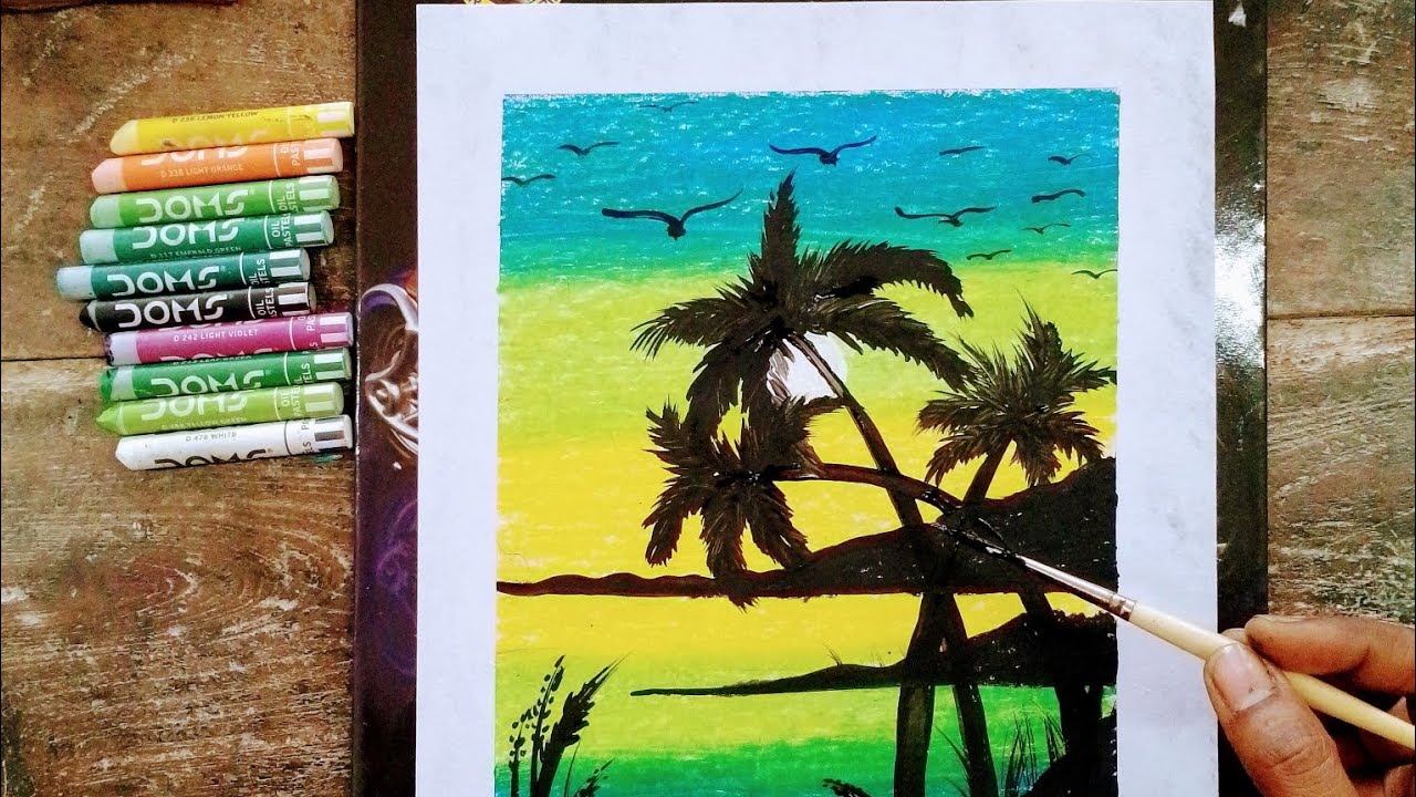 Simple drawing with crayon@jayati Creativity - YouTube