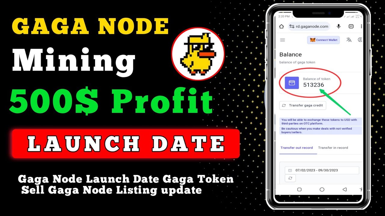 Gaga Node Launch Date | Gaga Token Sell | Gaga Node Listing update ...