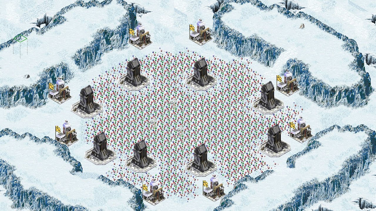 Yuri's Revenge Red Alert 2 Arctic New Map Edit By AP Super Extra Hard ...