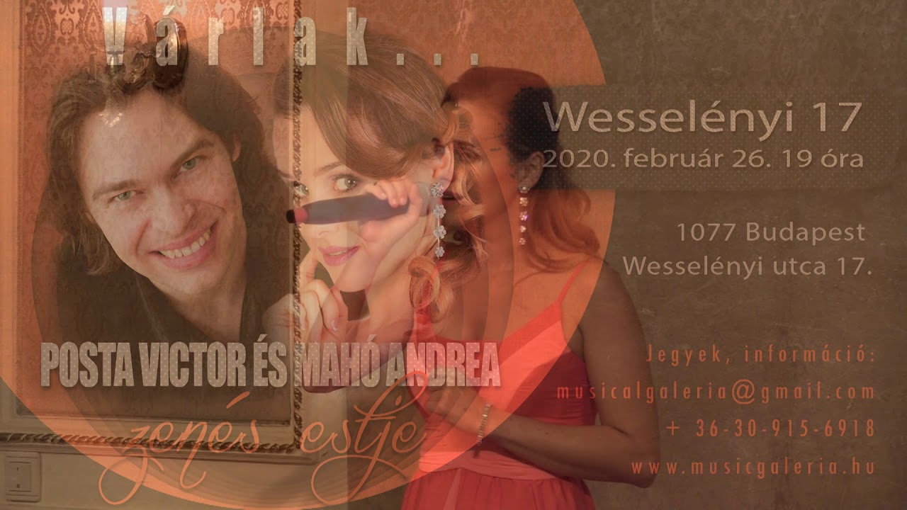 Várlak... Mahó Andrea és Posta Victor zenés est ajánló - YouTube