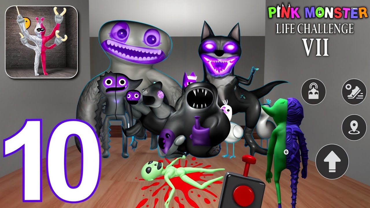 Garten of Banban 7 | Pink Monster Life Challenge 7 - Gameplay ...